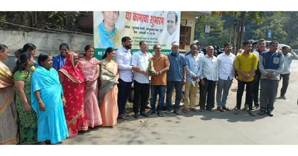 Foundation laid for new drainage line in Wanawadi’s Bhujbal Wasti ...