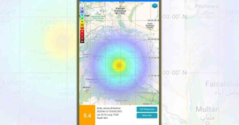 Jammu and Kashmir Experiences 5.4 Magnitude Earthquake, Tremors Felt ...