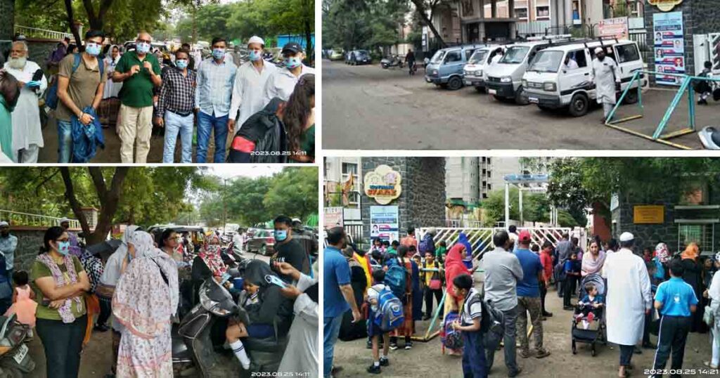Pune : Kondhwa residents stage peaceful protest against PMC’s inaction ...