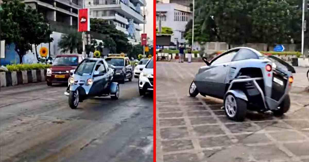 Viral Tilting Car: Electric Three-Wheeler Captivates Mumbai Roads ...