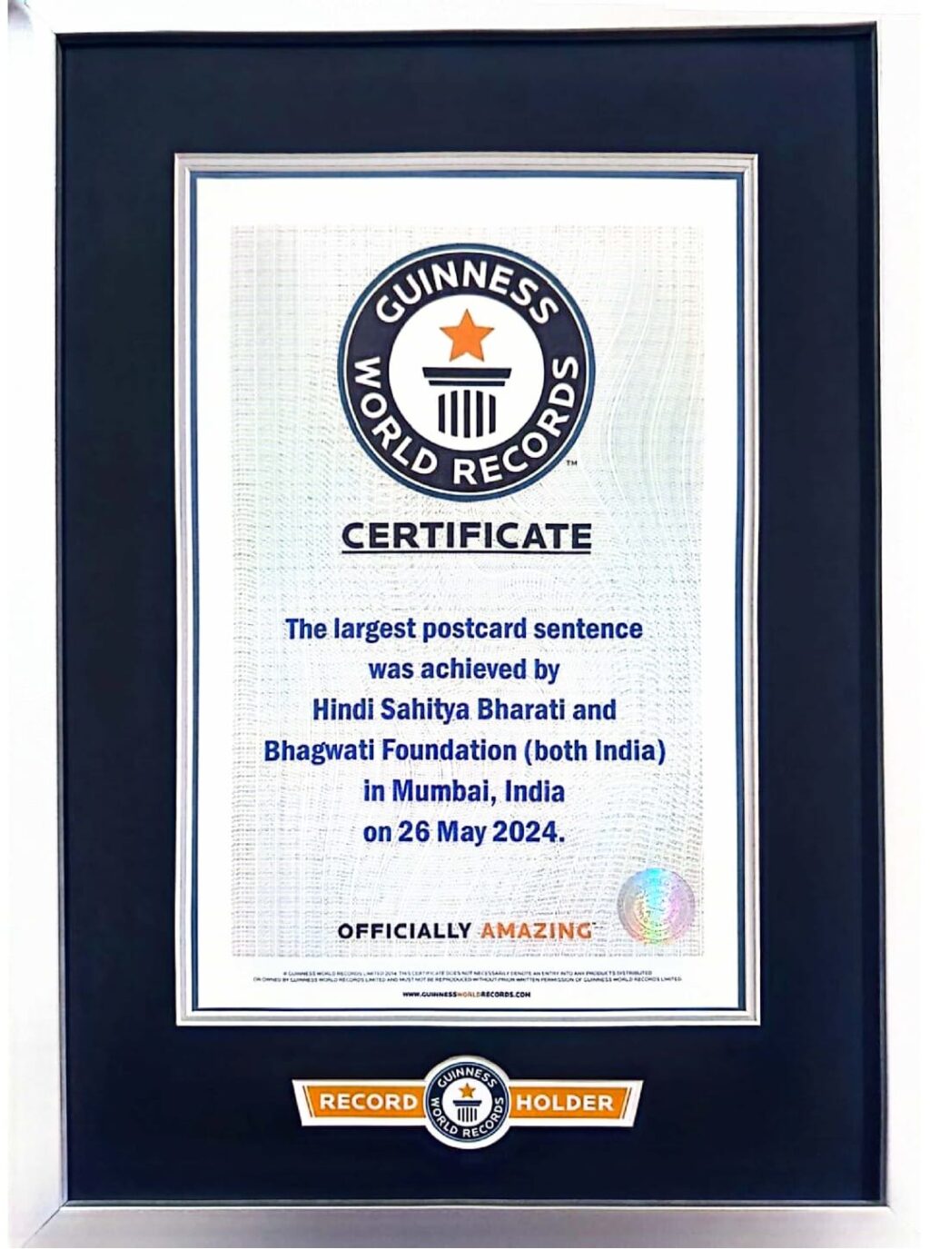 INDIA Sets Guinness World Record of sentence created with 5100 ...