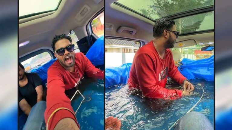 Kerala YouTuber Sanju Techy Sets Up Swimming Pool Inside Car, Gets ...