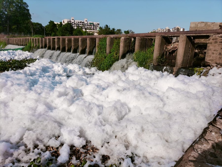 Toxic Foam on Indrayani River Raises Alarms Ahead of Ashadhi Wari ...