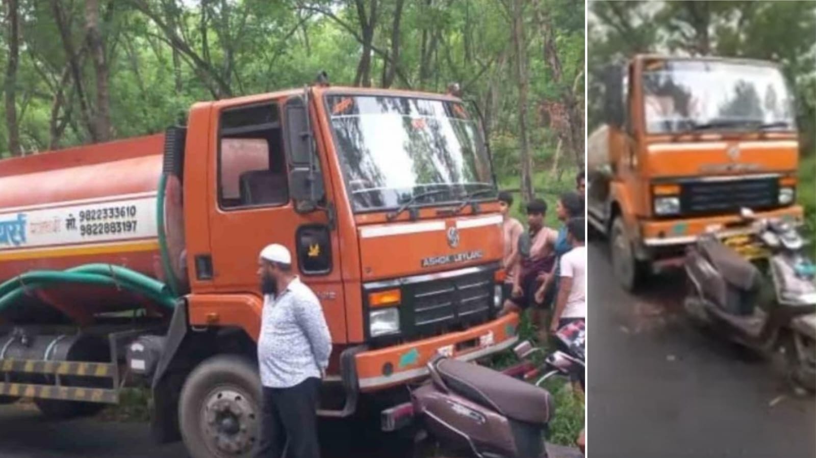 Shocking! 14-Year-Old Boy Driving Tanker Causes Accident in Wanowrie ...