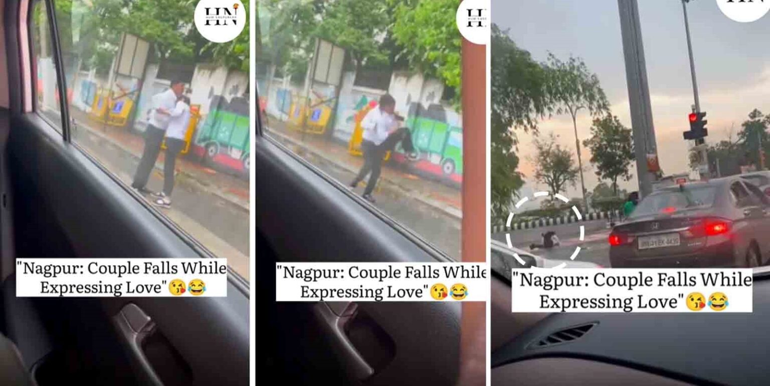 Viral Video: Inebriated Youth Handling Girlfriend and Falling Over ...