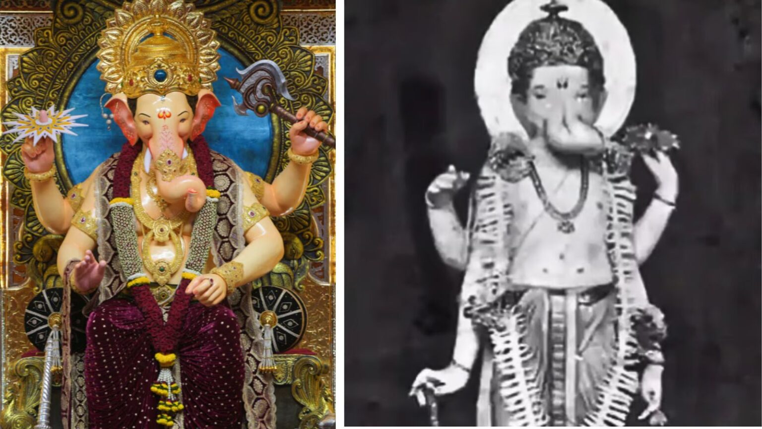 Transition of Mumbai’s famous Ganesha Lalbaugcha Raja from 1934-2024 ...