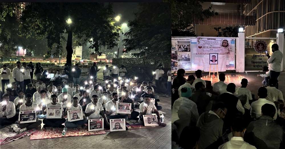 Pune Citizens Pay Tribute to Atul Subhash, Send ‘Get Well Soon’ Wishes ...