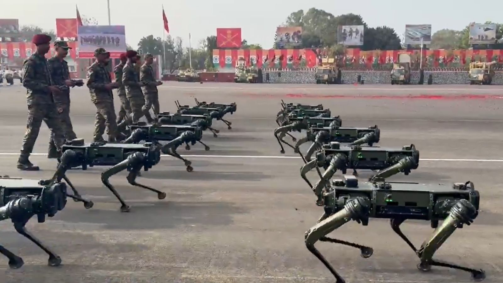 77th Army Day Celebrations in Pune: Indian Army Showcases Robotic Dogs ...