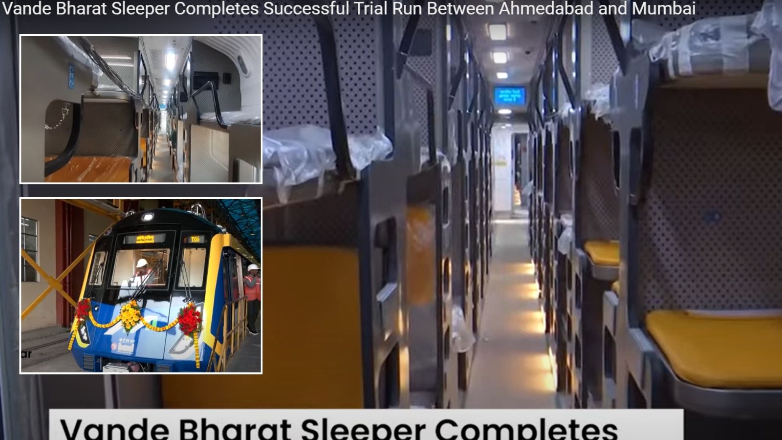 Mumbai-Ahmedabad Vande Bharat Sleeper Train Completes Trial Run ...