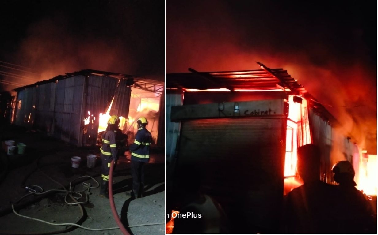 Pune: Massive Fire At Manjari Speaker Factory; Firefighters Bring Blaze ...