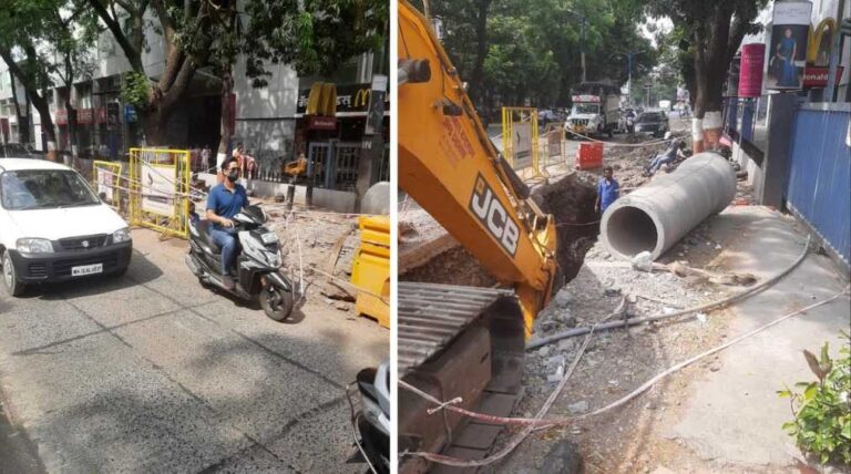 Pune: Drainage Work Delay Near Sacred World Mall Causes Problems For ...