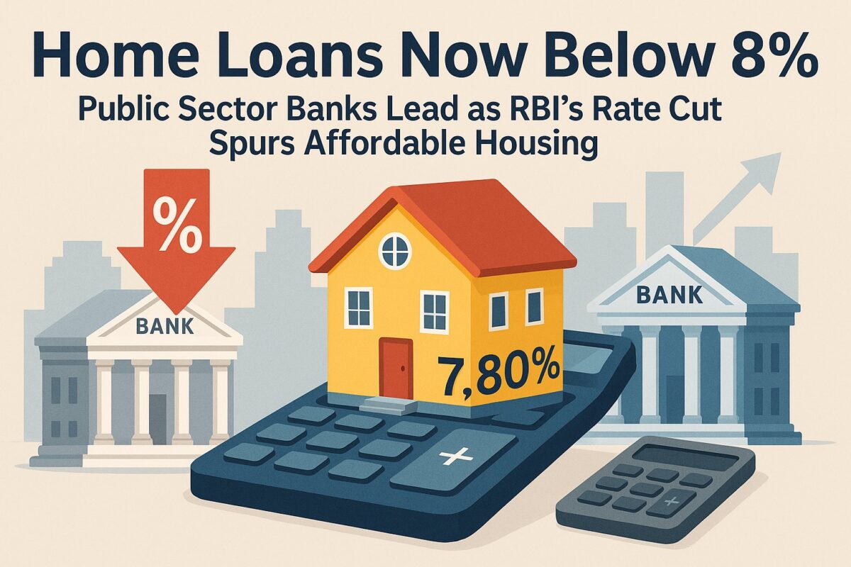 Home Loans Now Below 8%: Public Sector Banks Lead as RBI’s Rate Cut ...