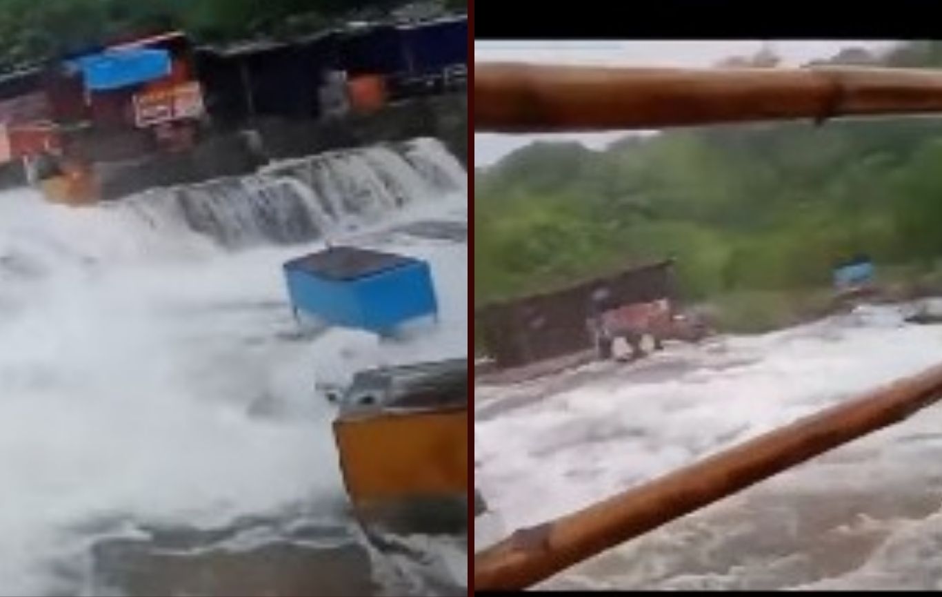 Tourists Continue to Throng Bhushi Dam Despite Monsoon Ban and Recent ...