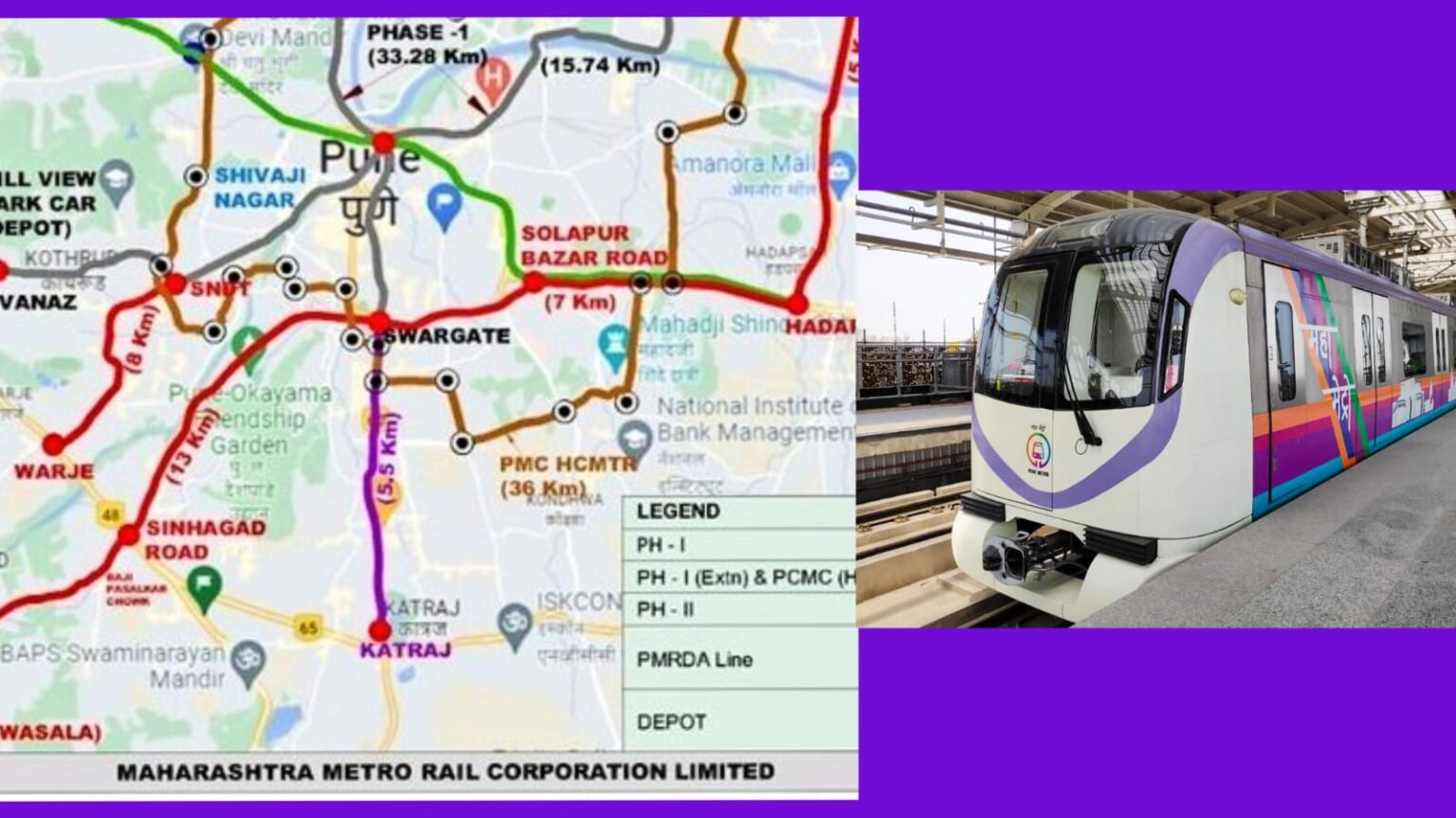 Pune Metro Line 1: Work on Swargate–Katraj underground extension set to ...