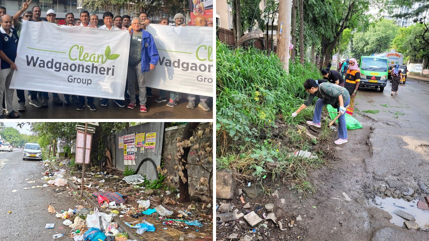 Pune: Residents Join Hands For Clean Sweep Drive In Wadgaonsheri, Take ...