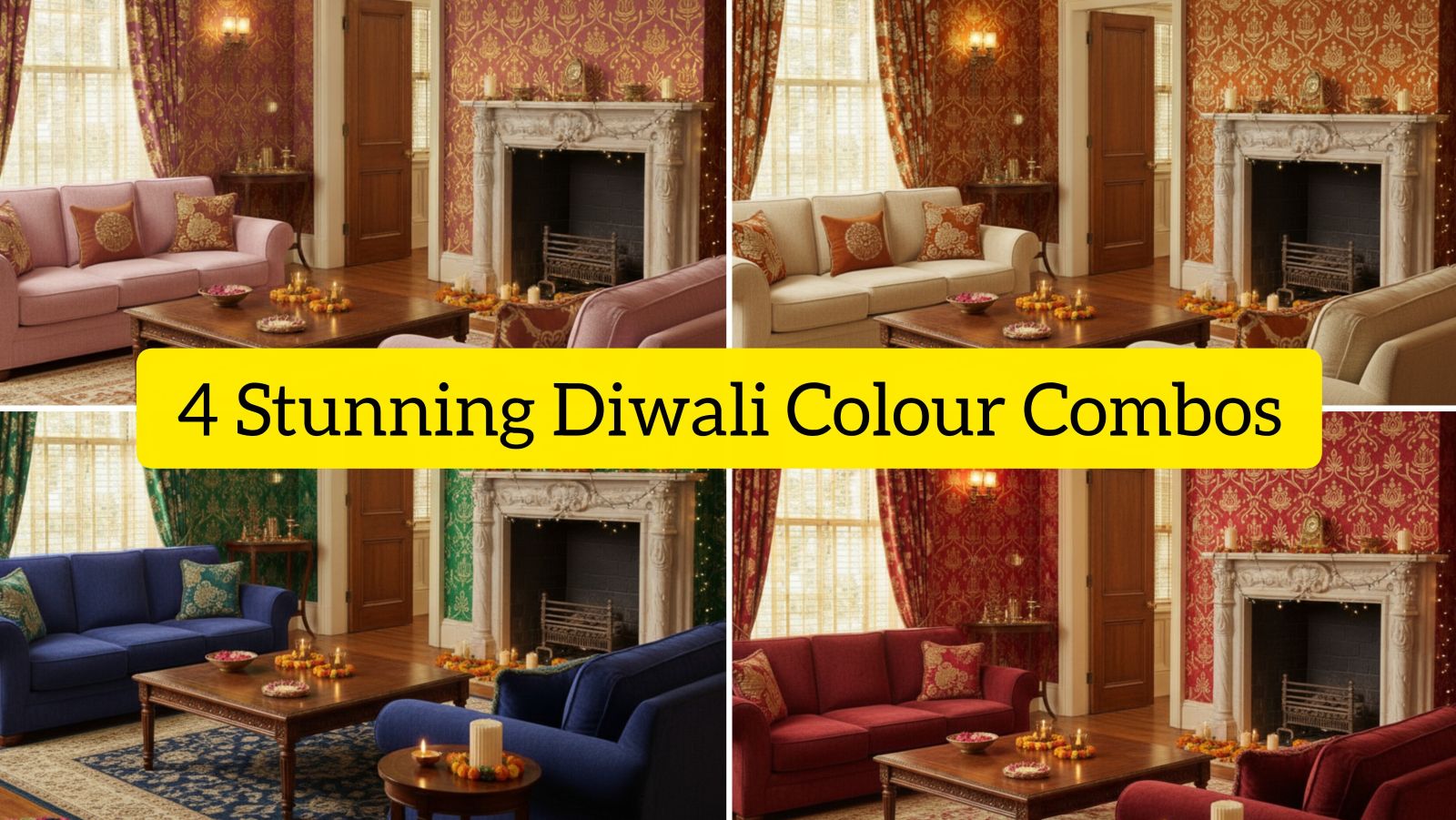 Get Your Home Festive-Ready: 8 Stunning Diwali Colour Combos and Easy ...