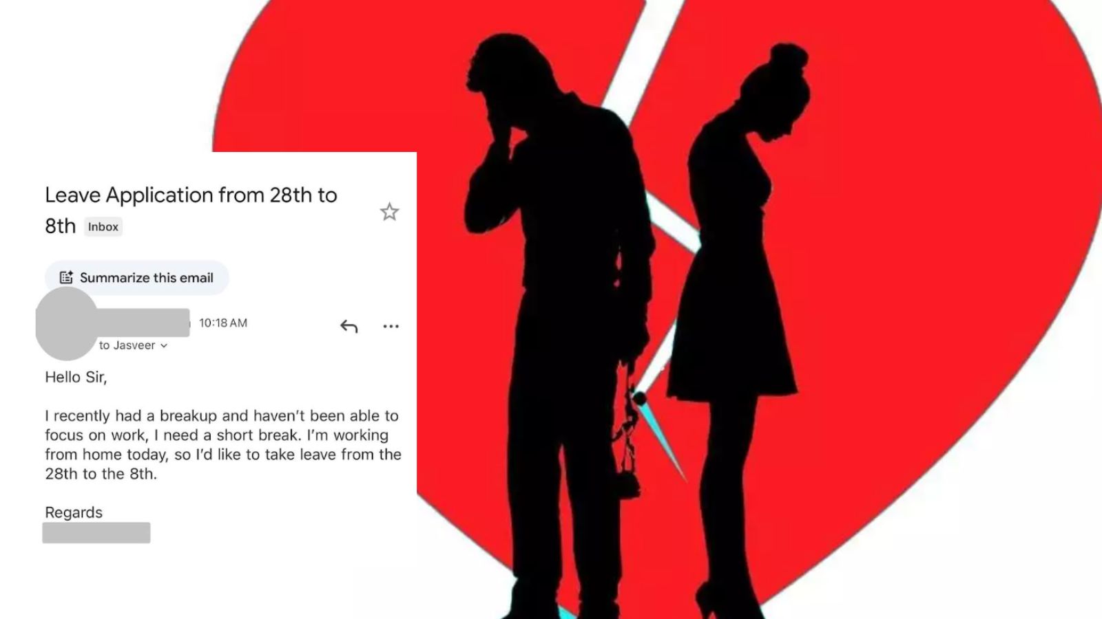 ‘Had A Breakup, Need Break’: Gurugram CEO Shares Employee’s Honest ...