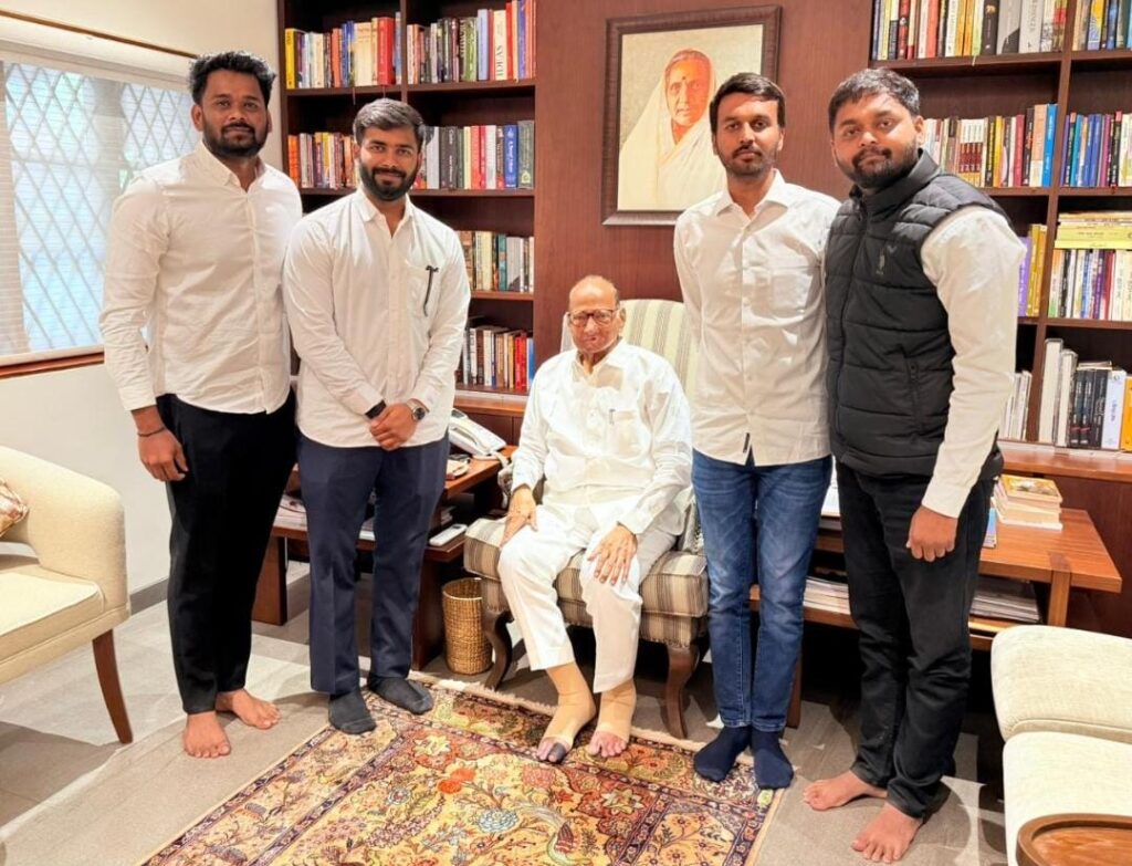 Baner-Balewadi’s Young Leader Jayesh Murkute Meets Sharad Pawar, Hints ...