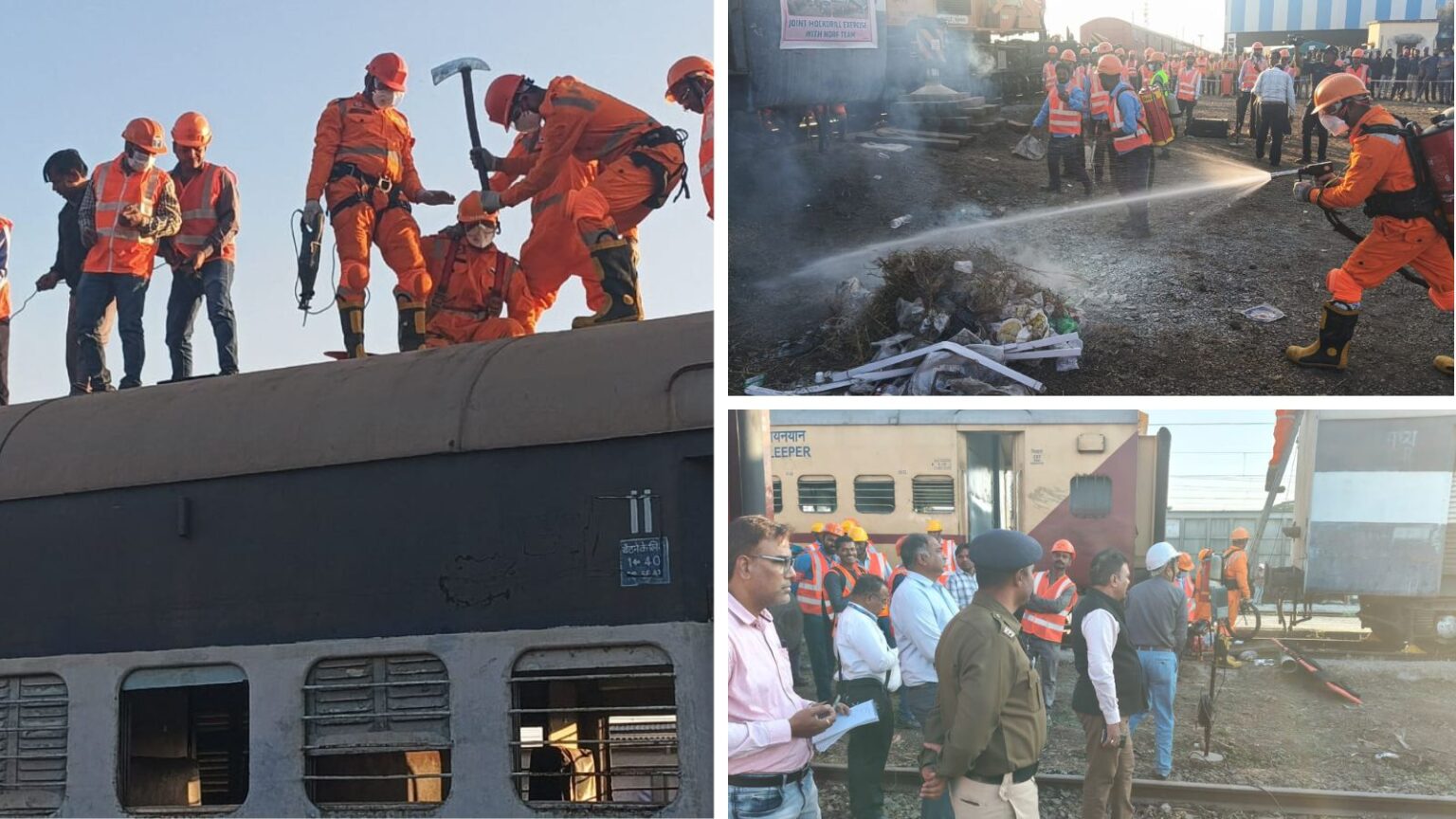 Railway’s Pune Division Conducts Joint Mock Drill with NDRF at Daund ...