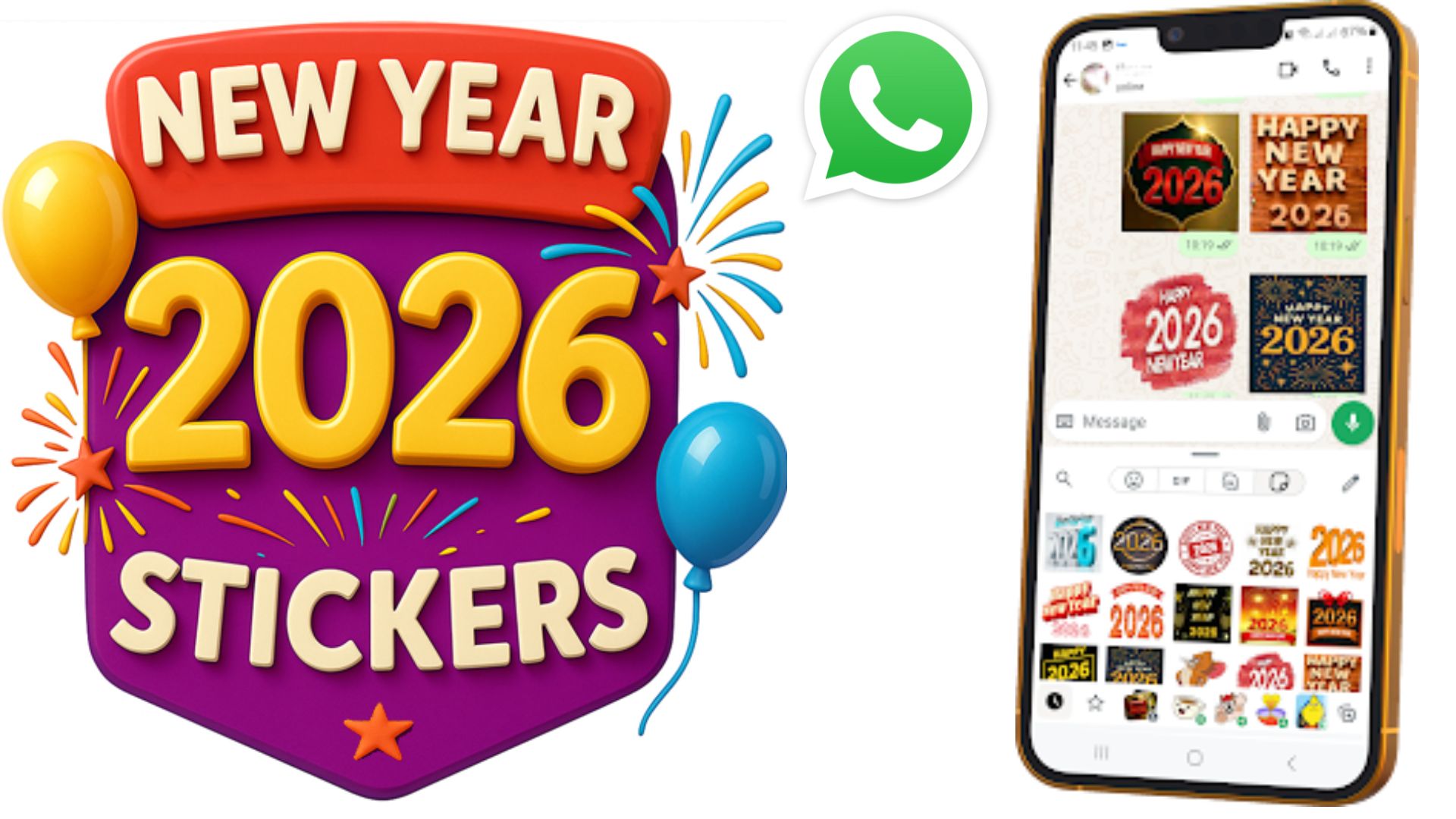 New Ways to Send Wishes: WhatsApp Launches Happy New Year 2026 Stickers ...