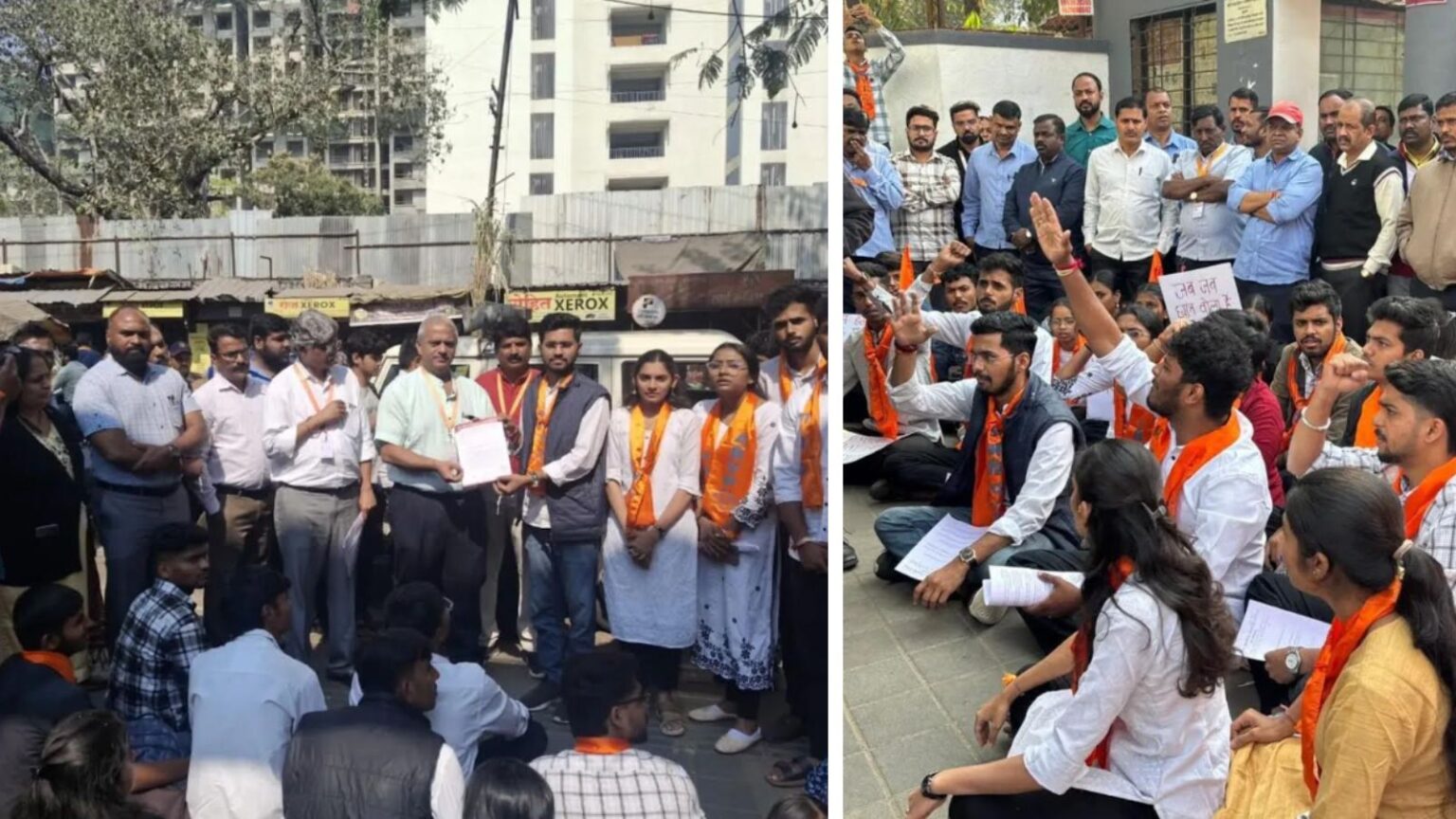 Pune: ABVP Protests At Modern College Over Scholarships, Security And ...