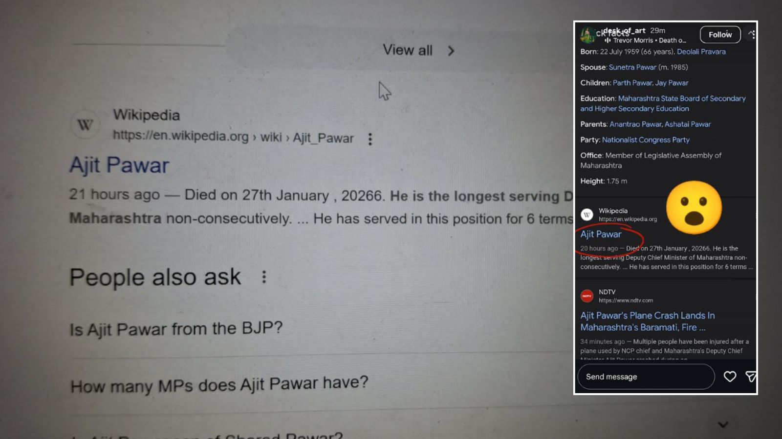 Fact Check: Viral Claim About Ajit Pawar’s Death Updated Hours Before ...