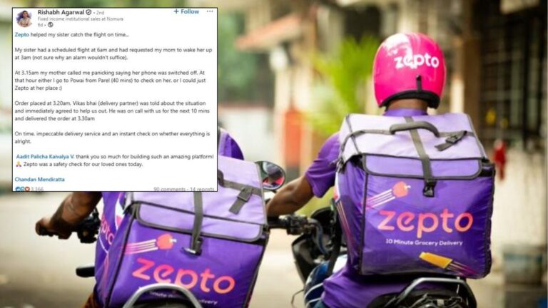 3 A.M. Zepto Delivery Becomes Lifesaver, Helps Mumbai Woman Catch 6 A.M ...