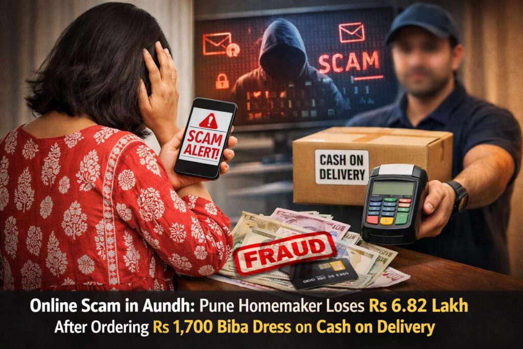 Online Scam in Aundh: Pune Homemaker Loses Rs 6.82 Lakh After Ordering ...