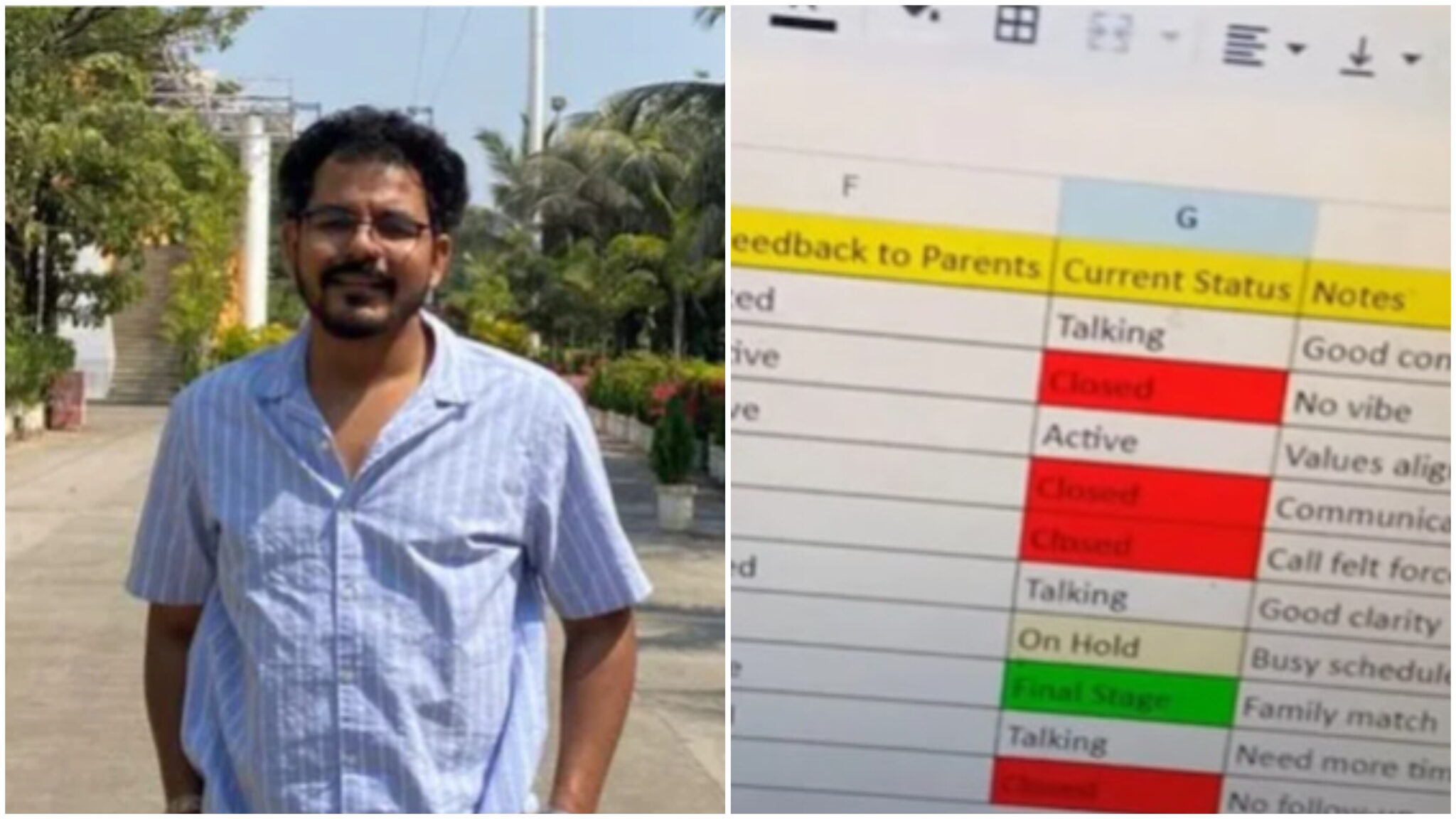 Pune Man’s Excel Tracker for Arranged Marriage Matches Goes Viral ...