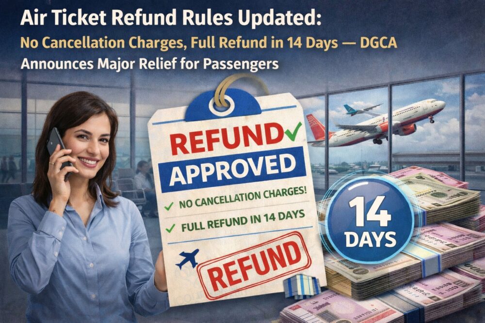 Air Ticket Refund Rules Updated: No Cancellation Charges, Full Refund ...
