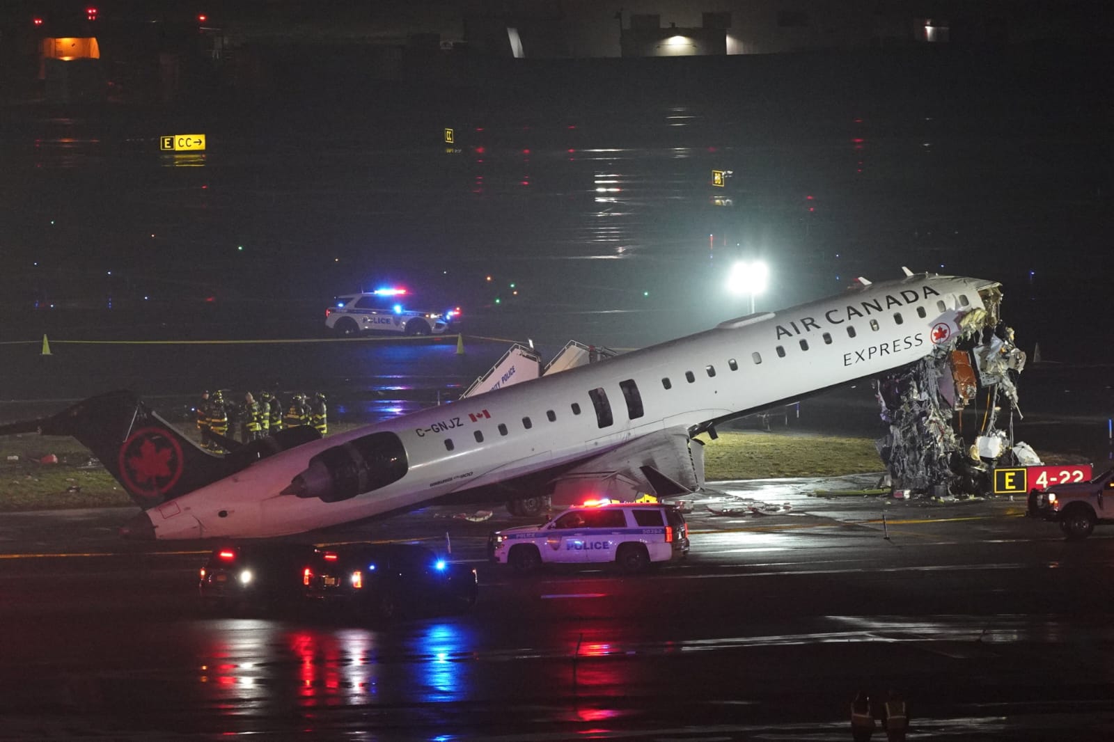 Air Canada Plane Collides With Fire Truck At New York Airport, Pilots ...