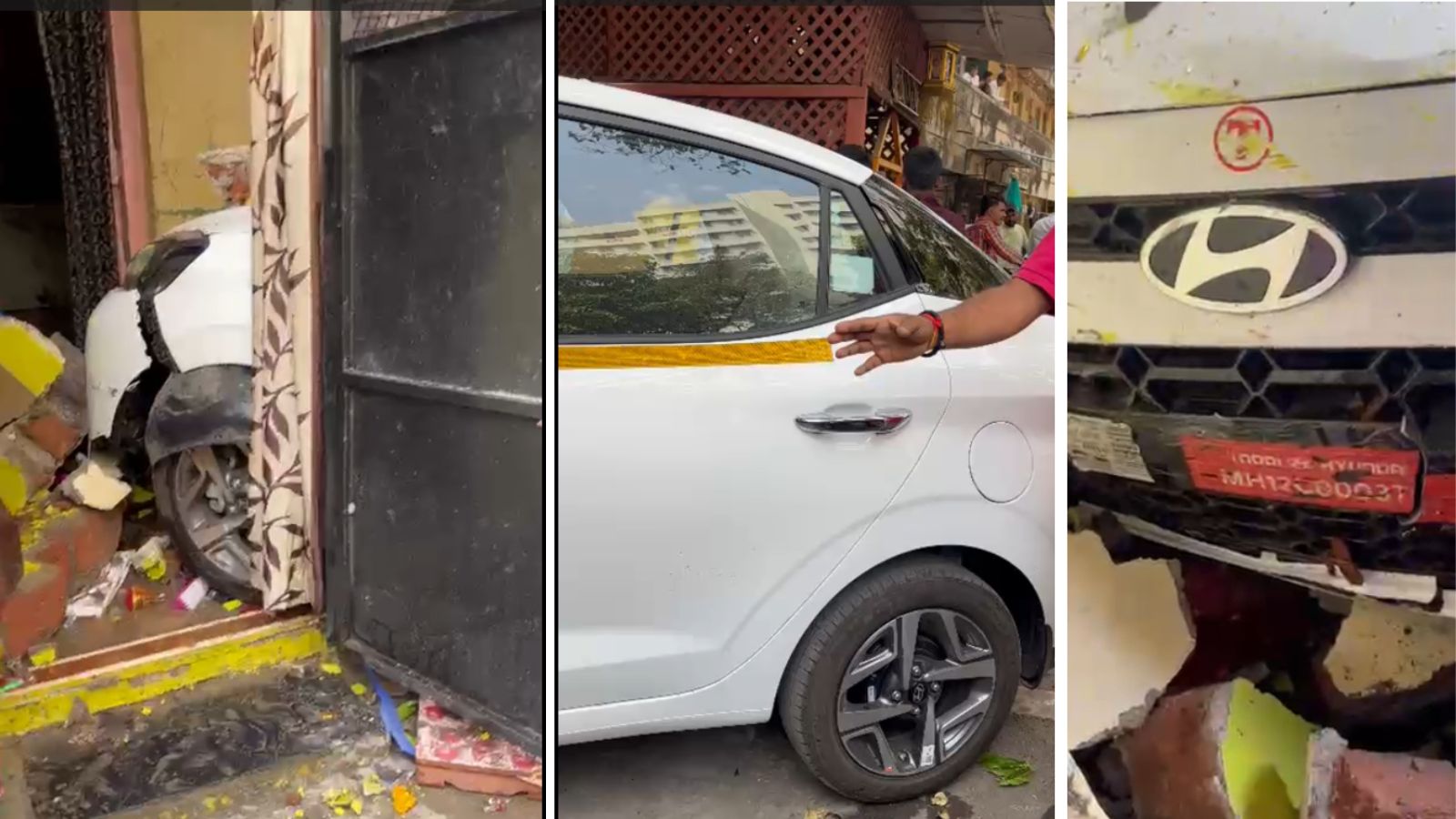 Pune: Speeding Car Crashes Into House In Ghorpade Peth, Narrow Escape ...
