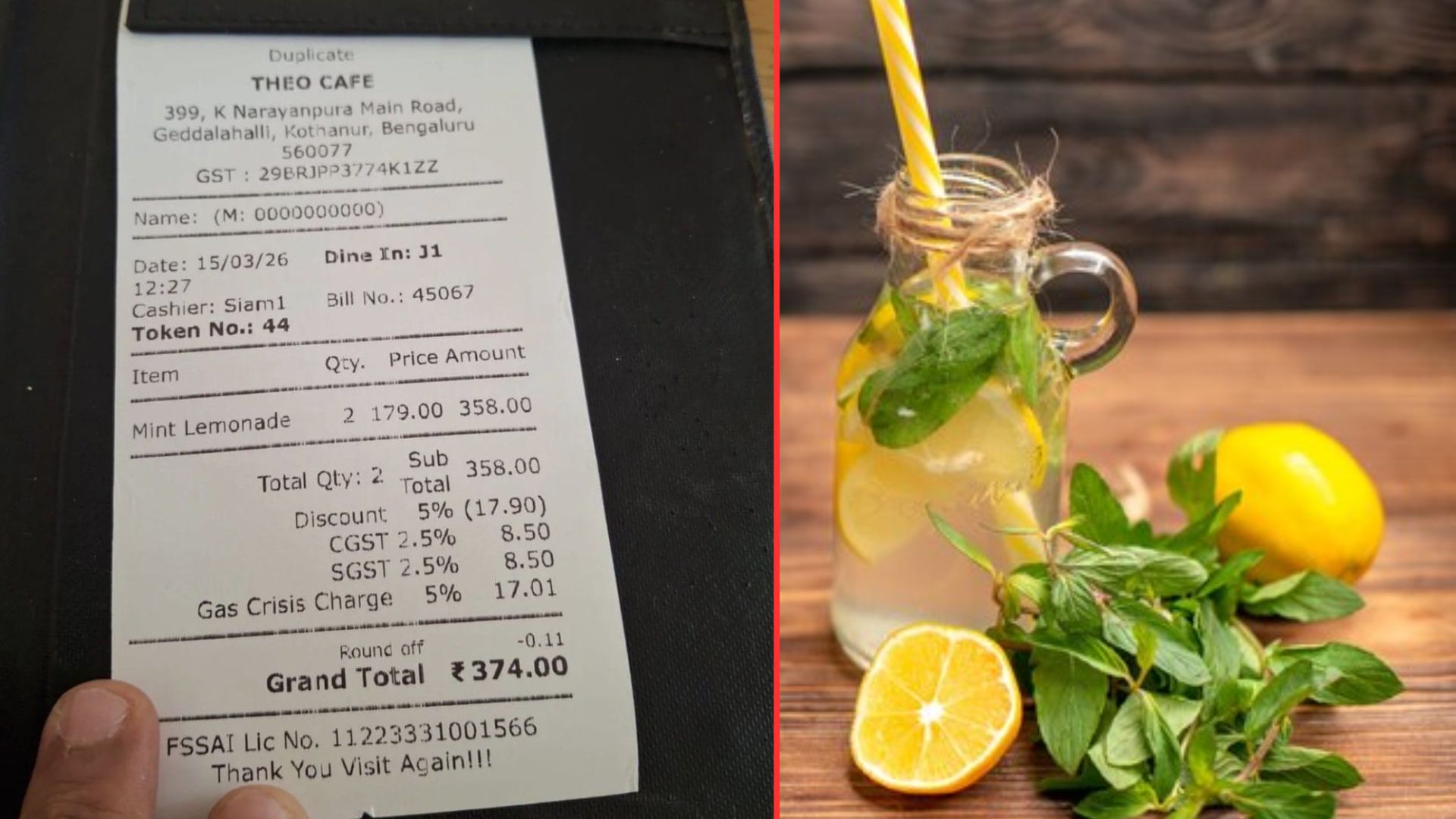 ‘Gas Crisis Charge’ On Lemonade Bill Goes Viral, Internet Asks: “Did ...