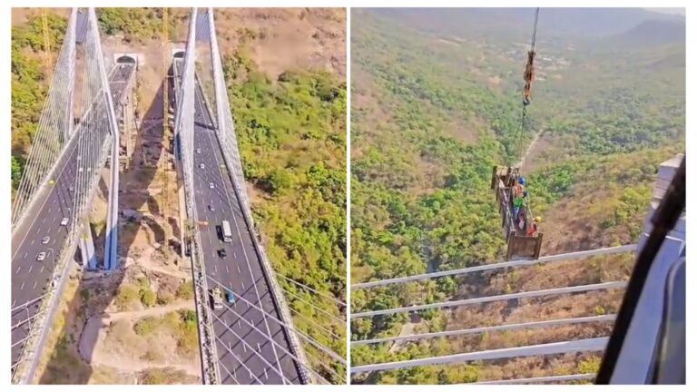 Worker’s Reel From 180-Foot Pune-Mumbai Missing Link Bridge Sparks ...