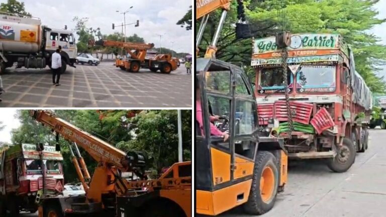 Pune-Solapur Road: Multiple Vehicle Breakdowns Cause Traffic Chaos ...